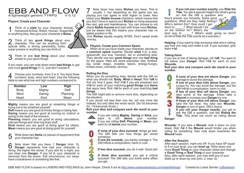 Ebb and Flow - a Lasers & Feelings hack by Bamboori