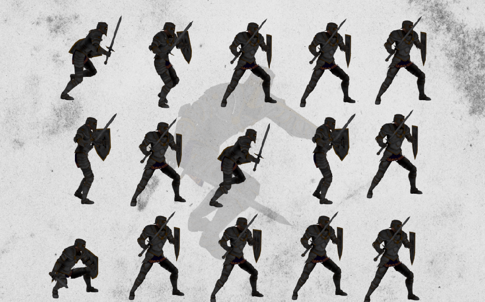 Dark Knight 2D Character by comphonia