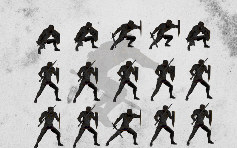 Dark Knight 2D Character by comphonia