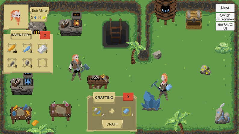 Pixel Art Top Down Mining Crafting Proto Pack by Pixogen