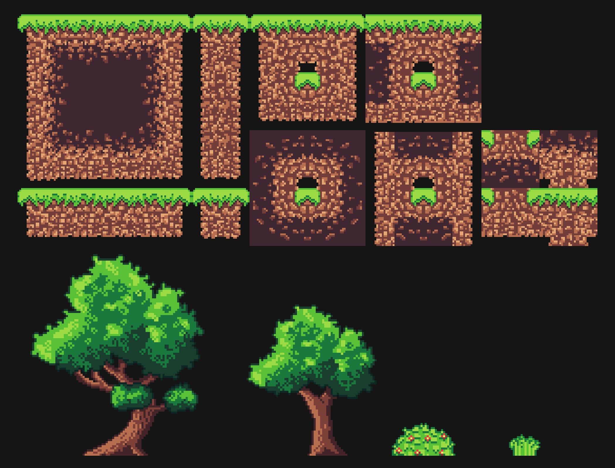 Pixel Art Grass Tile Set Hot Sex Picture