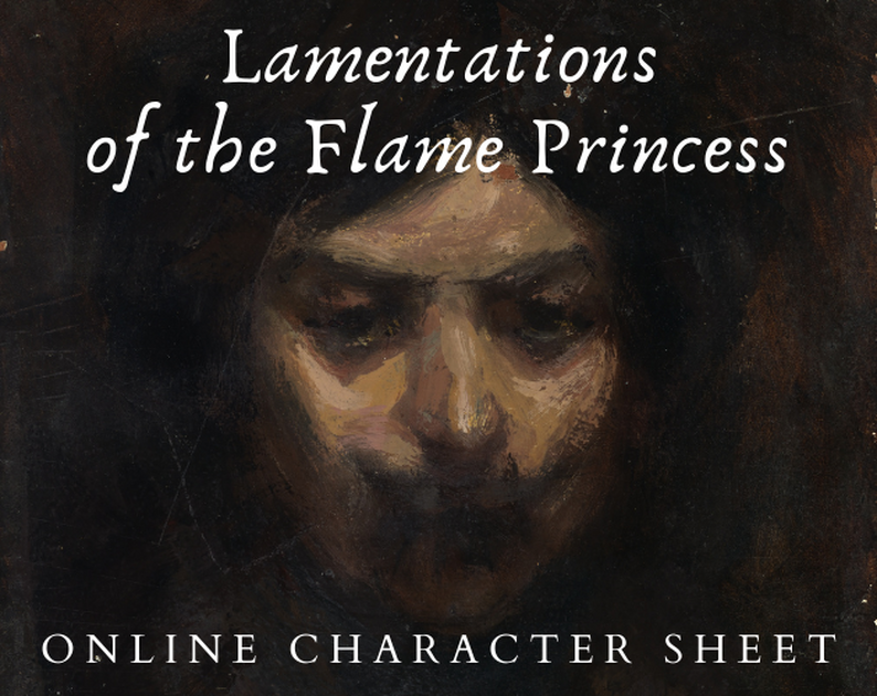 Lamentations of the Flame Princess - Online Character Sheet by ...