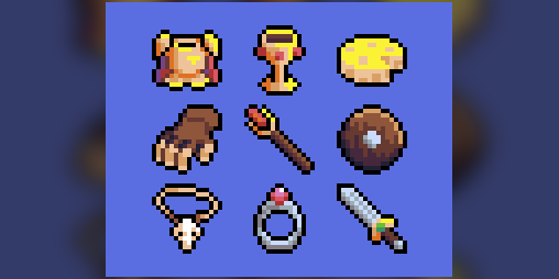 16x16 RPG Item Pack by Alex's Assets