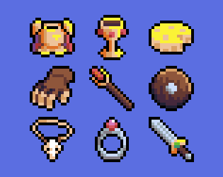 16x16 RPG Item Pack by Alex's Assets