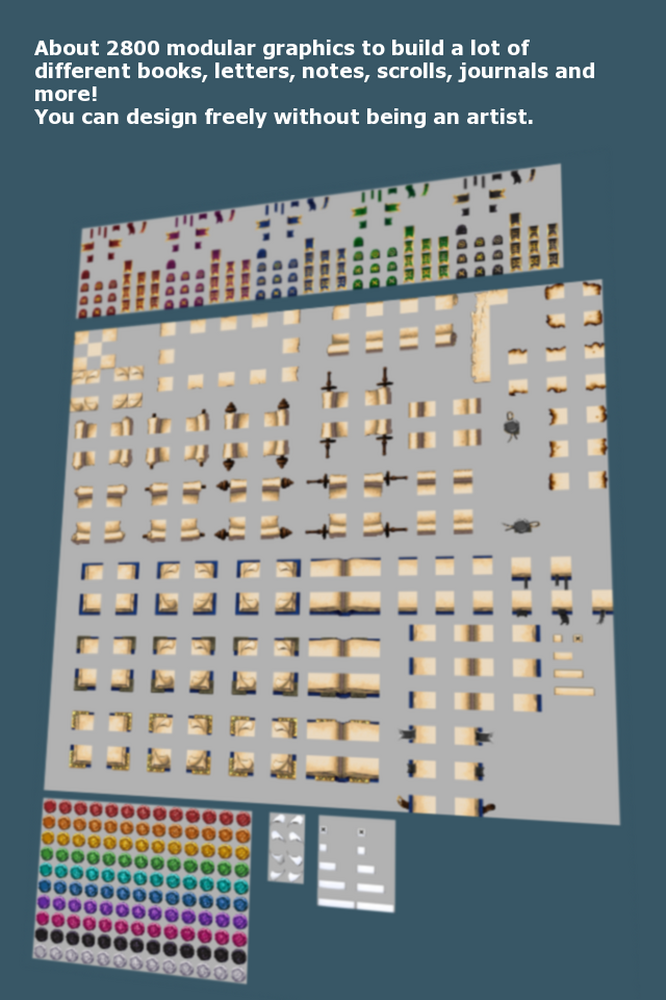Pixel Menu GUI HUD Paper UI Design Kit by Thomas Feichtmeir "Cyangmou"