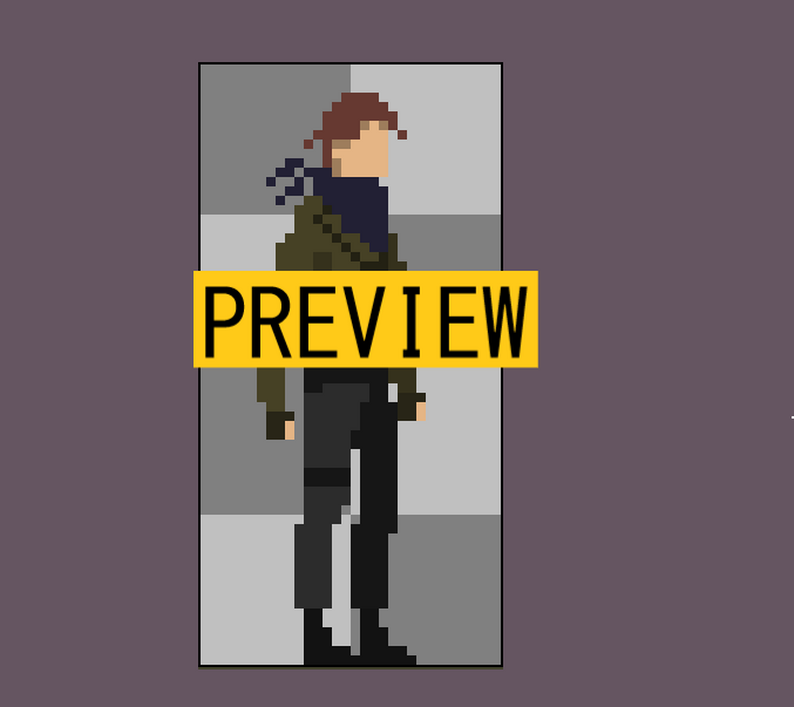 Pixel 2D shooter character by OminousIX