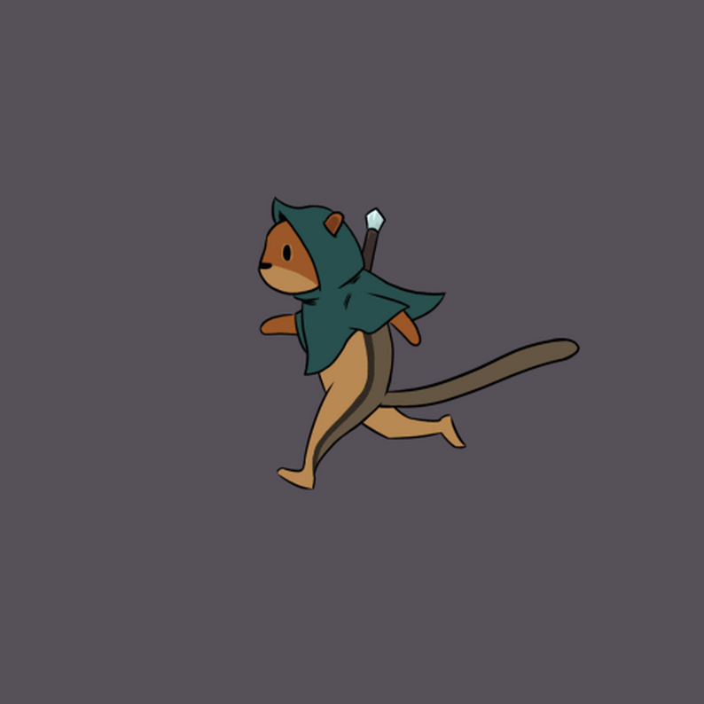 2D Squirrel Character by Ismartal