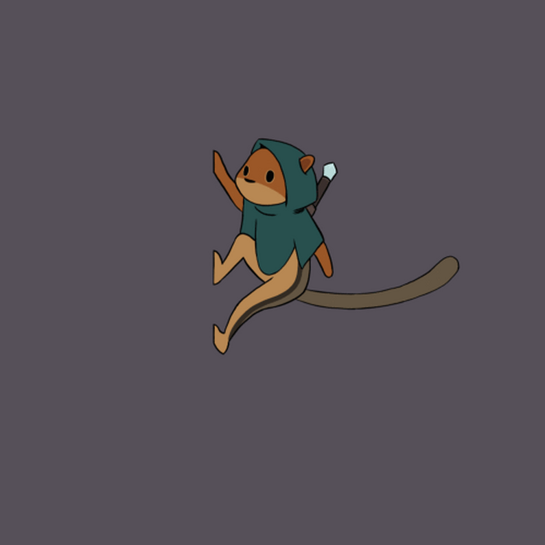 2D Squirrel Character by Ismartal