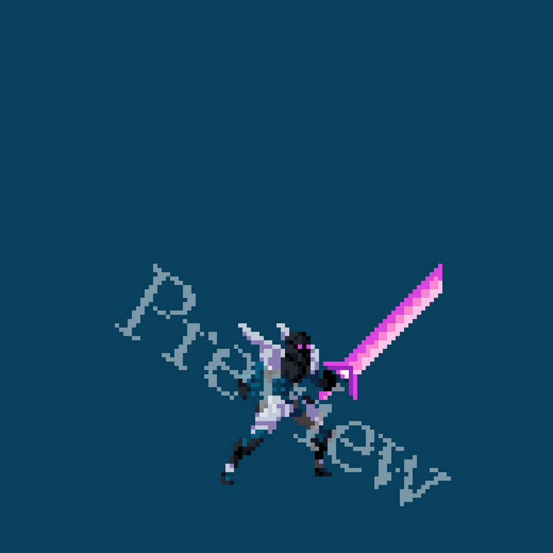 Animated Pixel Warrior Character by CreativeKind