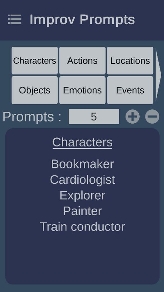 Improv Prompts by Impronivers