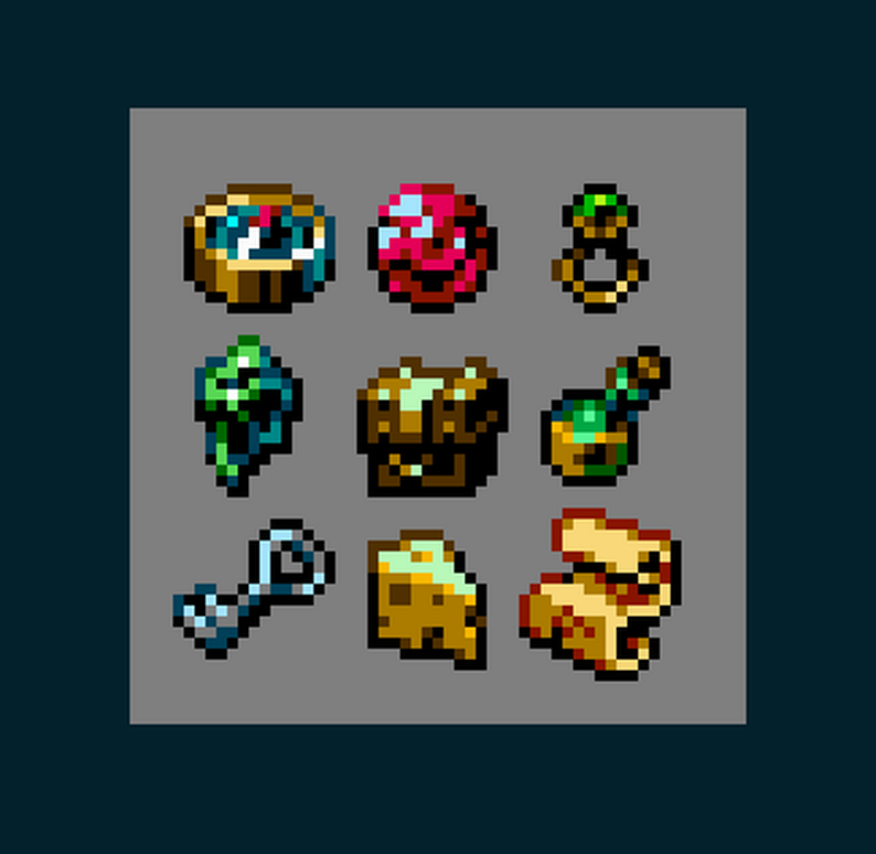 8bit Inventory items pack by itchabop