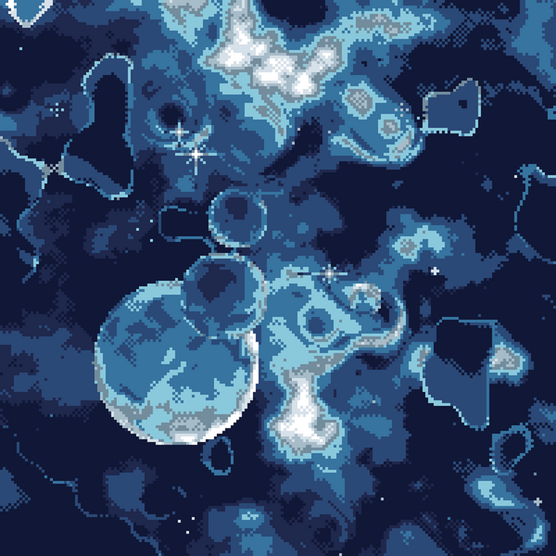 Pixel Space Background Generator by Deep-Fold