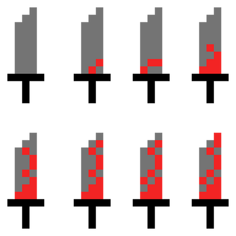 Flaming Pixel Weapon by XandreINS