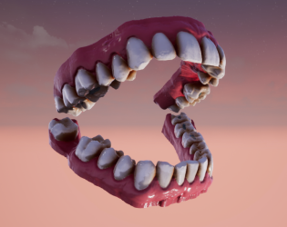 the horribly creepy TeethJam - itch.io