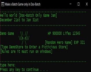 Dos-Batch Game Jam - itch.io