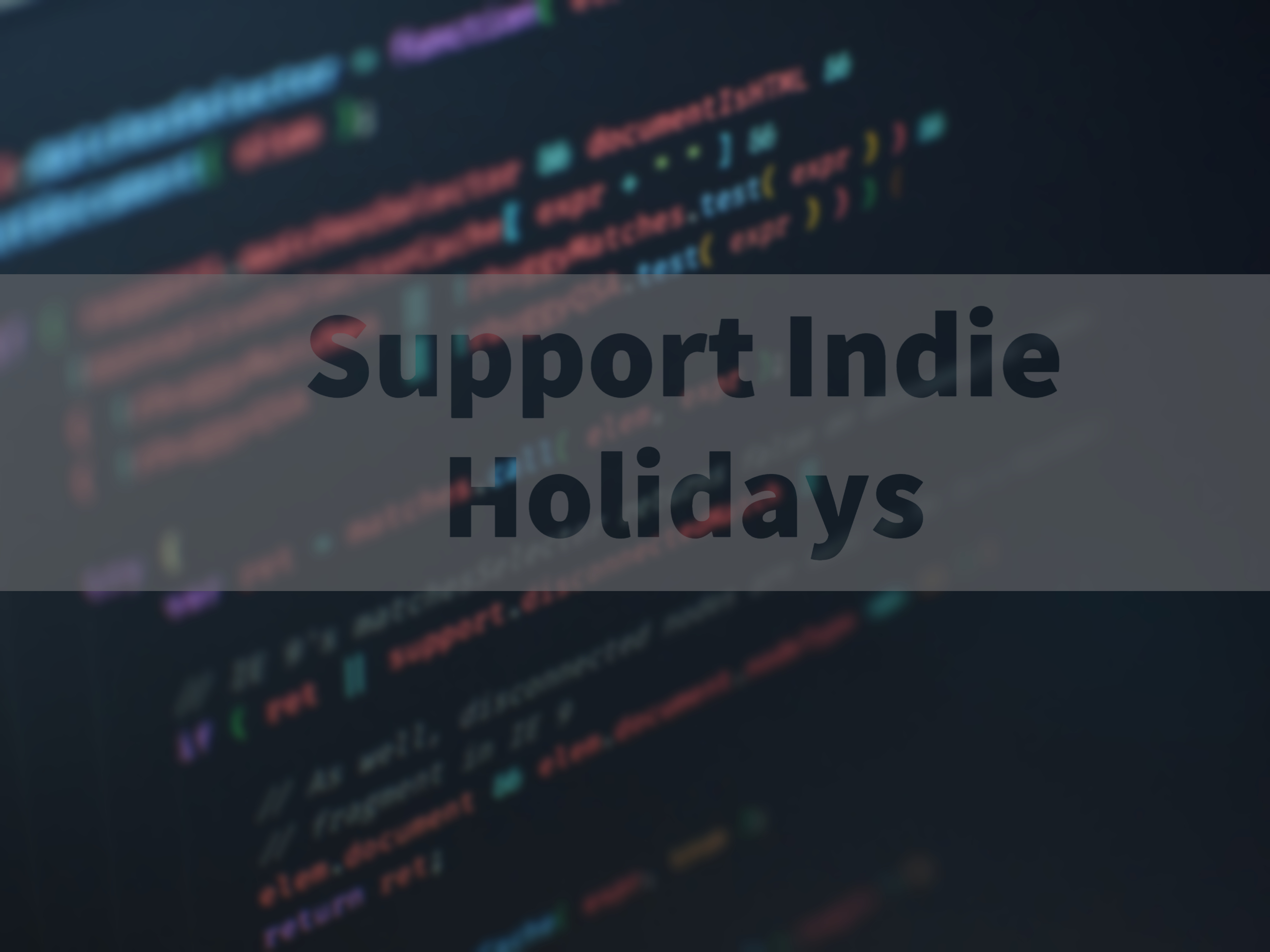 Support Indie Holidays - itch.io