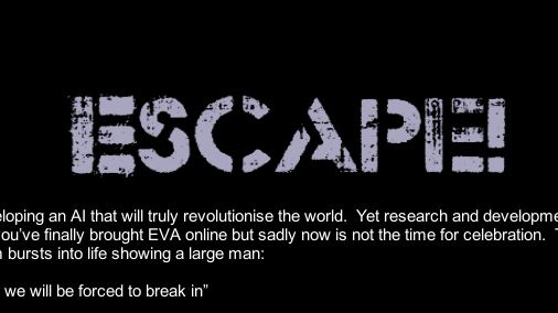 Escape - A Cyberpunk Text Adventure by Houseman Games