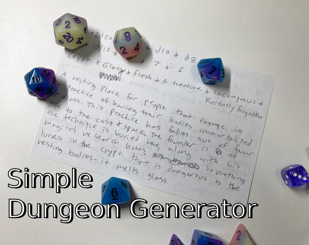Simple Dungeon Generator by orchidrabbit