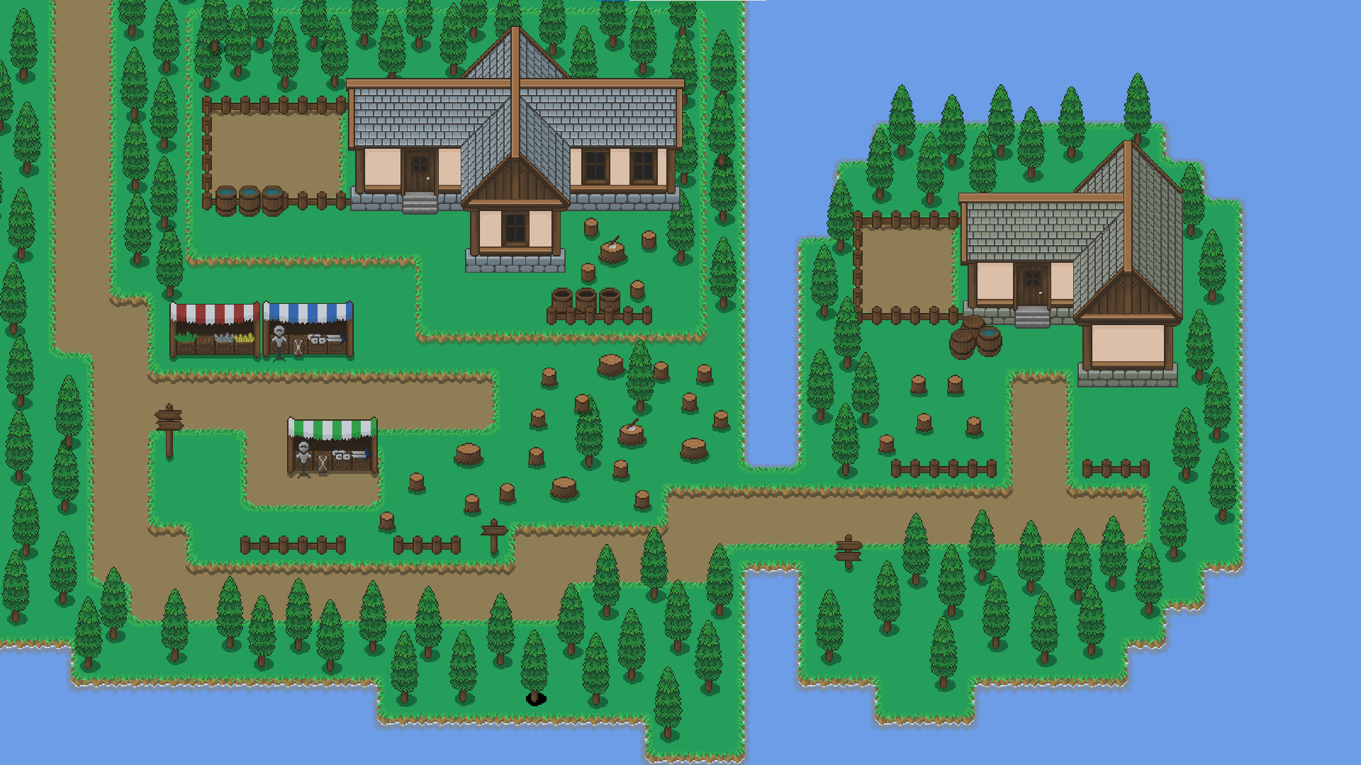 Pixel village and props 1.2v - itch.io