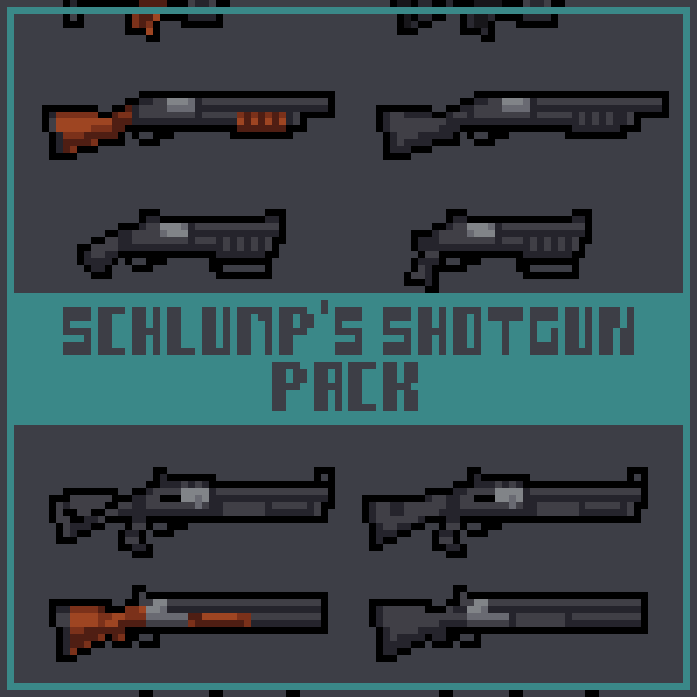 Schlump's shotgun pack (Pixel gun assets) by Schlumpador