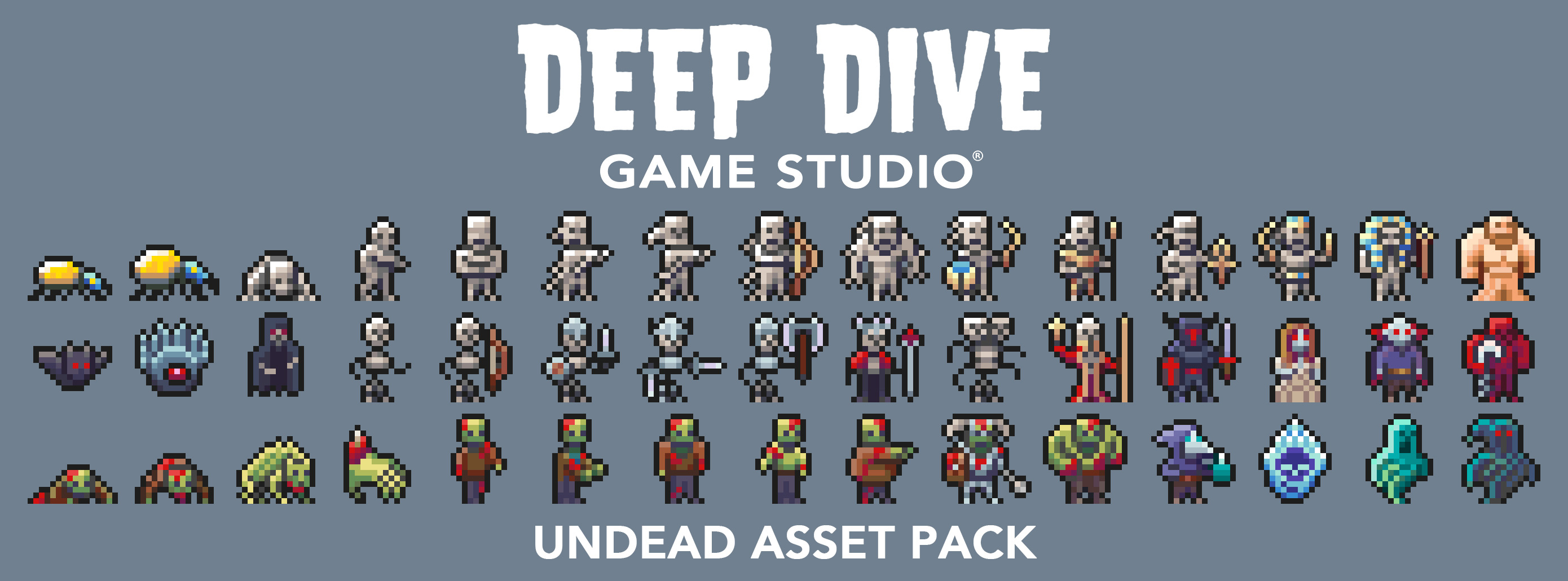Undead Asset Pack [16x16] by DeepDiveGameStudio