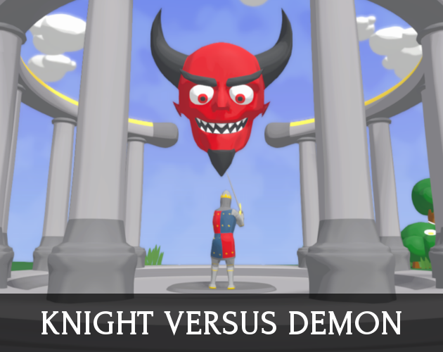Knight Versus Demon by dodad
