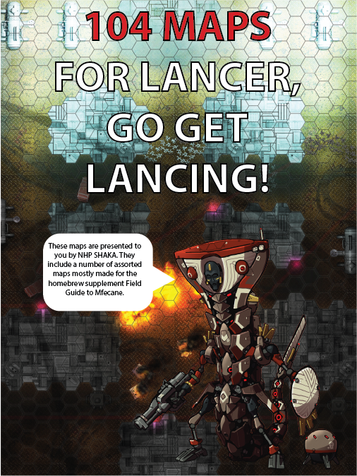LANCER! 104 Assorted Hexagon Maps! by NHP SHAKA