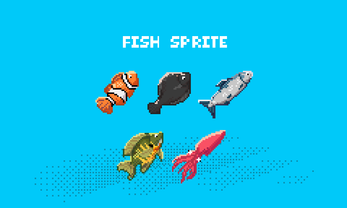 Fish Sprite for your Games by Itsumi Len