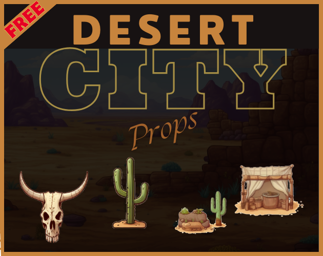 Desert City RPG 2D Exterior by GNDLF The Maker