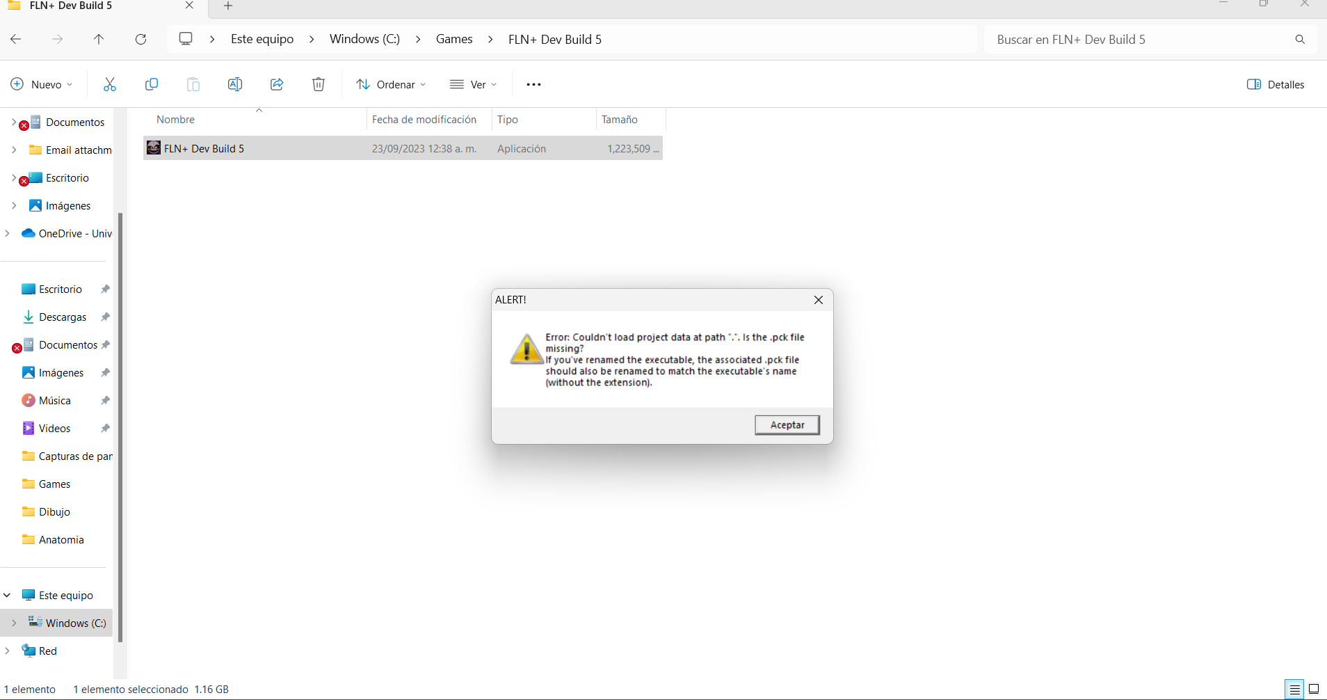 So i cant enter to the game, this messages pops up - Circus Baby's ...