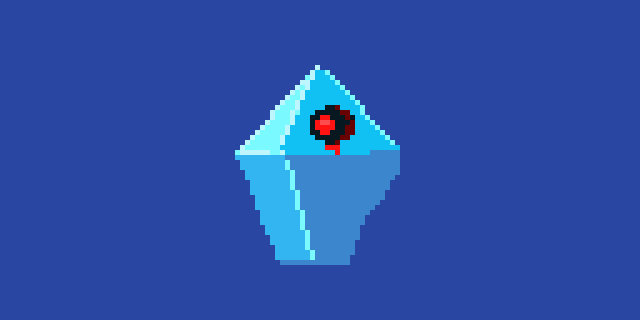 Pixel Ice Enemy Sprite by liz cheong