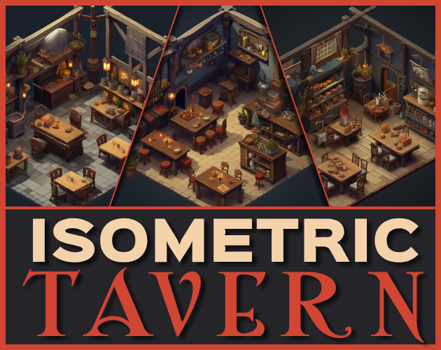 Isometric Tavern Props by GNDLF The Maker