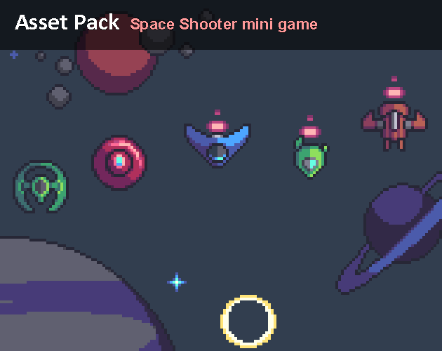 Space Shooter Pixel Asset Pack by Di3goalmeida