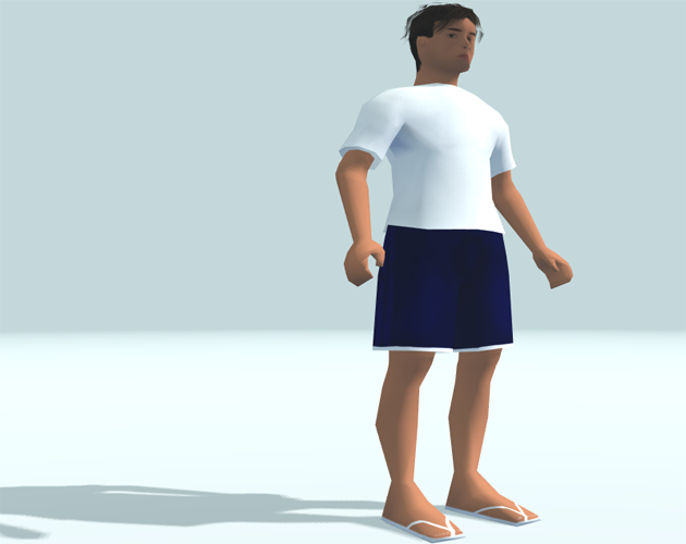 PSX Style Character by redfoxster