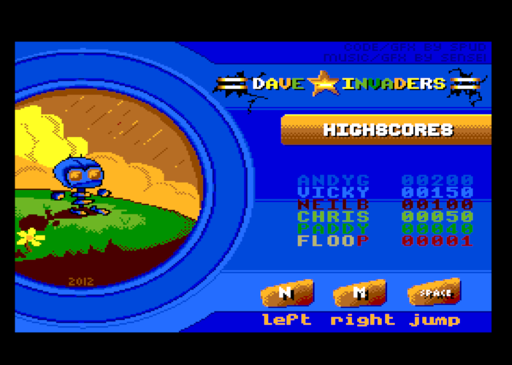 Dave Invaders by Blackjet games