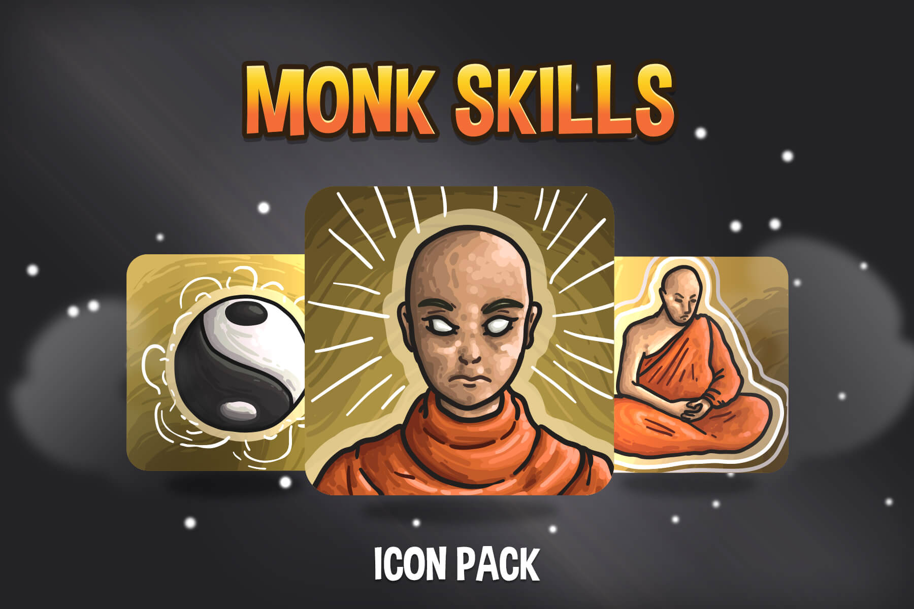 Free Monk Skills Icon Collection by Free Game Assets (GUI, Sprite ...