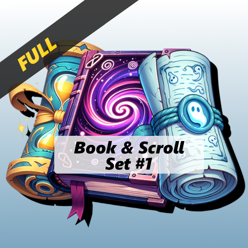 Book & Scroll Set #1 by TrulyMalicious