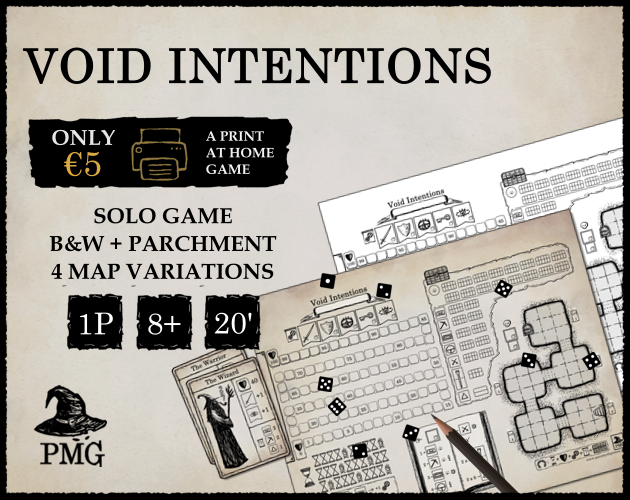 Minor Changes - New Project! - Void Intentions (PnP) by ParaMyth Games
