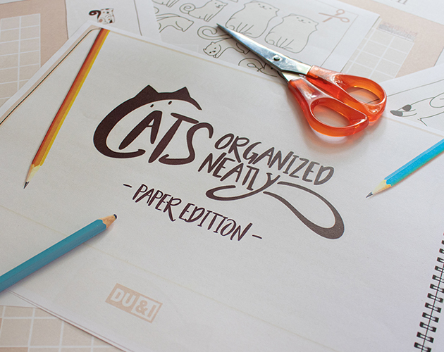 Cats Organized Neatly - Paper Edition by DU&I