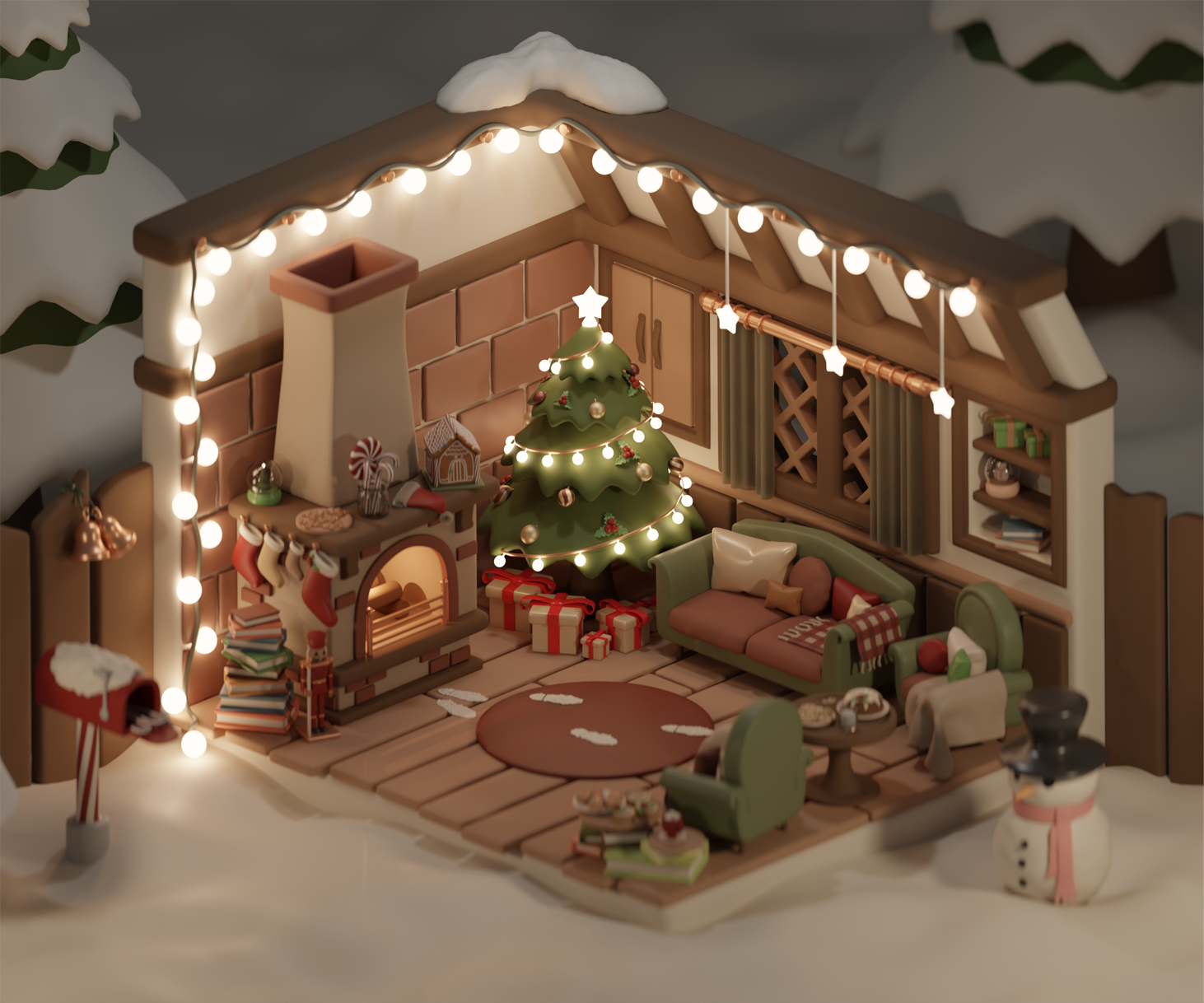 2D and 3D Christmas game assets by Gorjana Kalevska