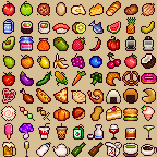 Pixel Food Sprites by axel