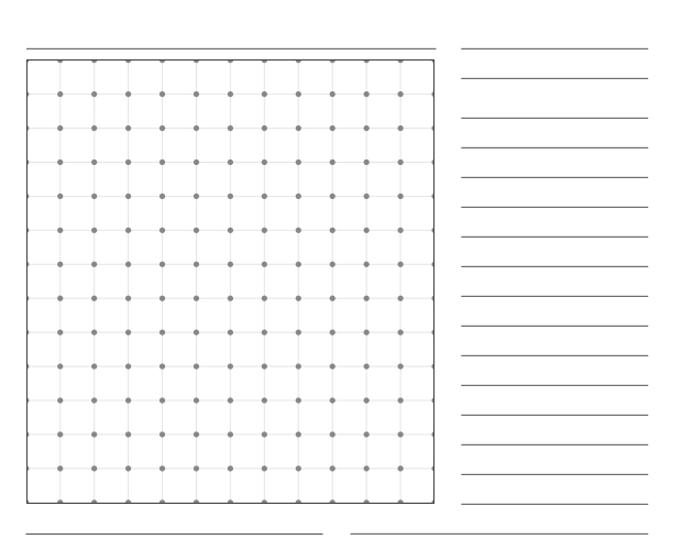 Square Grid with Note Space by MirkeTheMeek