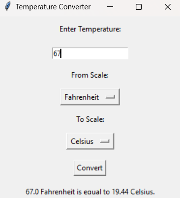 Temperature Convertor by Willisthehy