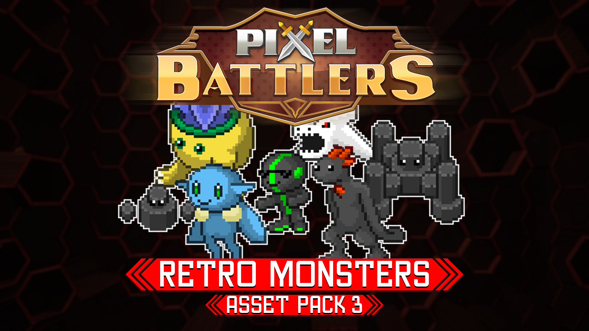 Retro Monsters Asset Pack 3 (2D RPG Monsters) by ELV Games