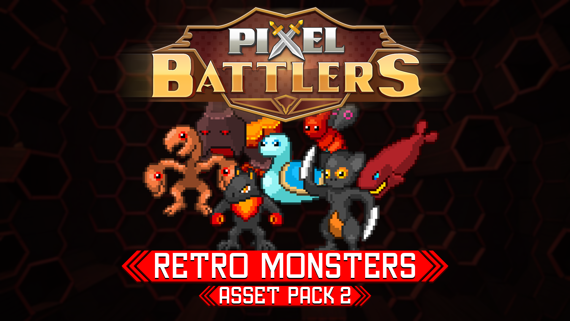 Retro Monsters Asset Pack 2 (2D RPG Monsters) by ELV Games