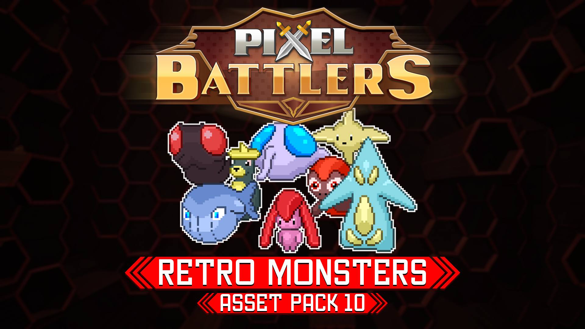 Retro Monsters Asset Pack 10 (2D RPG Monsters) by ELV Games