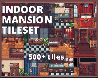 Indoor Mansion Tile set - 500+ tiles - 16x16 by JossaFossa