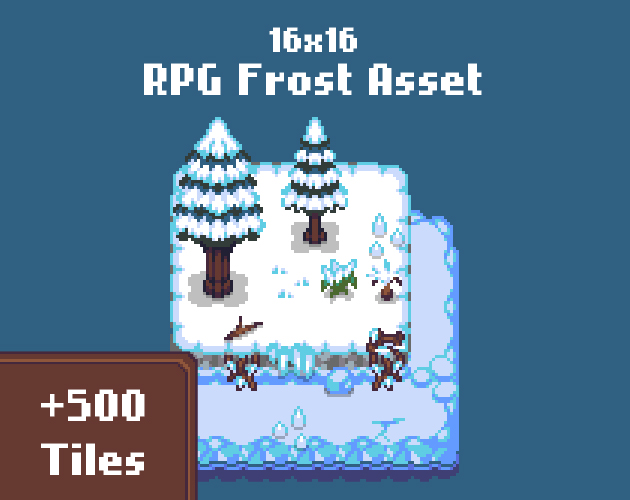 16x16 RPG Frost Tiles by Sun Dog Games