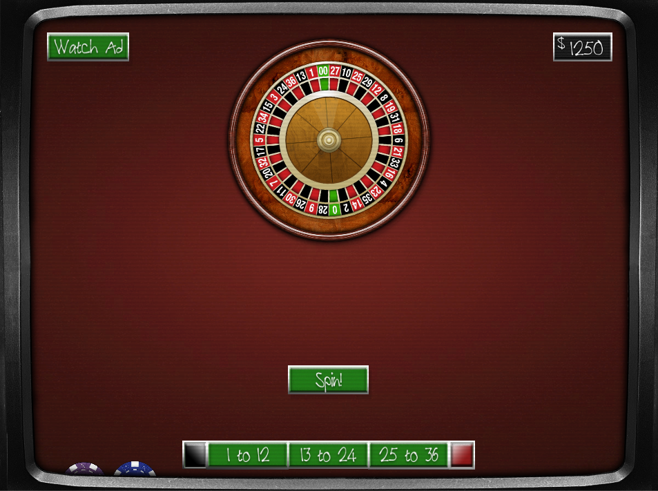 Roulette Simulator (Outside Bets Only) by Matthew Sherwood
