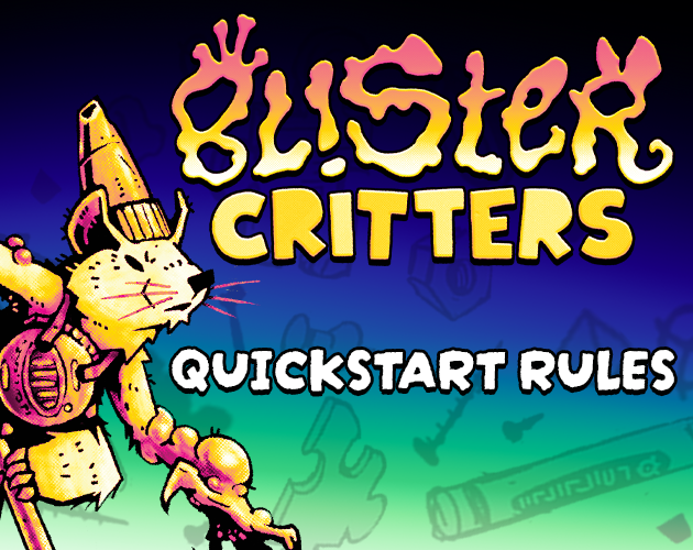 Character sheet (color + B/W)! - Blister Critters! Quickstart by The Stillfleet Studio